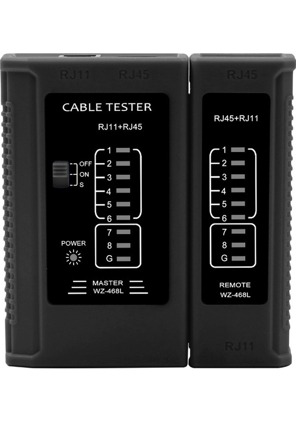 Black-rj45 Rj11 Ağ Kablosu Test Cihazı Ethernet Lan Kablosu Ağ Tel ...