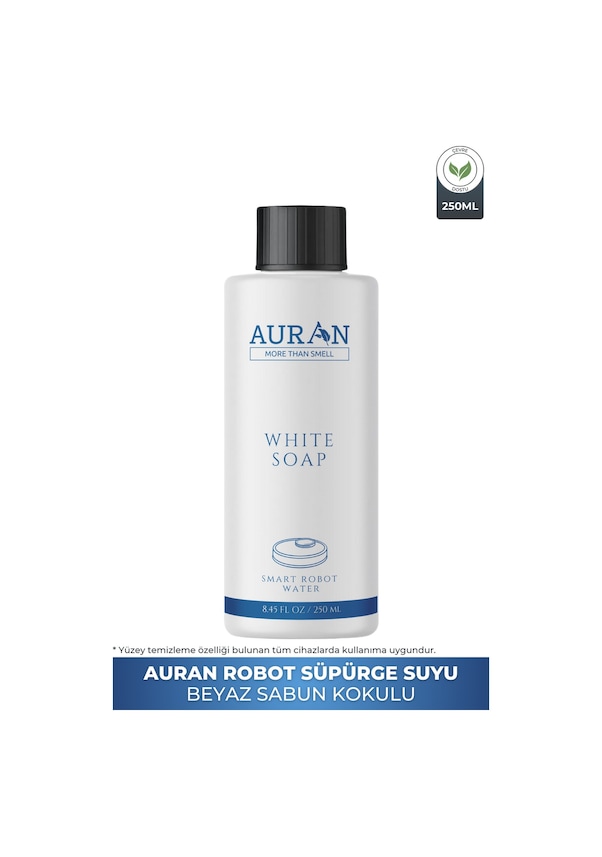 Auran Beyaz Sabun Kokulu Akıllı Robot Süpürge Yüzey Temizleyici 250 ML ...