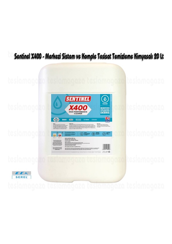 Sentinel X400 Tesisat Temizleme Kimyasalı 20 Lt Fiyatları ve Özellikleri
