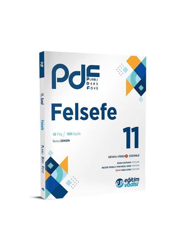 Eğitim Vadisi 2024 11. Sınıf Felsefe Pdf Planlı Ders Föyü Fiyatları ve Özellikleri