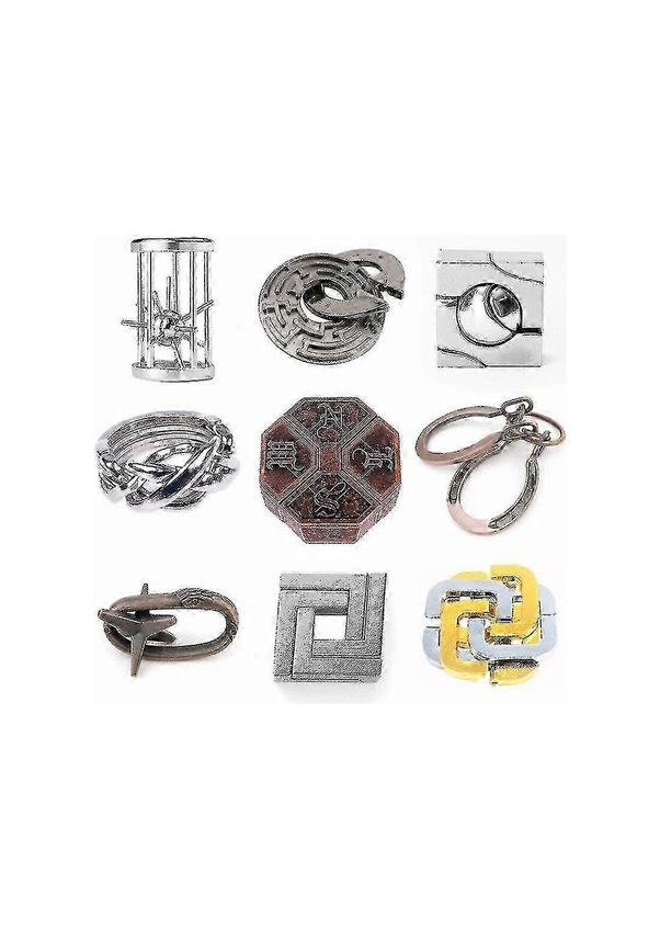 Akıllı Iq Testi Kilit Beyin Test Cihazı Alaşım Metal Bulmaca Oyunları ...