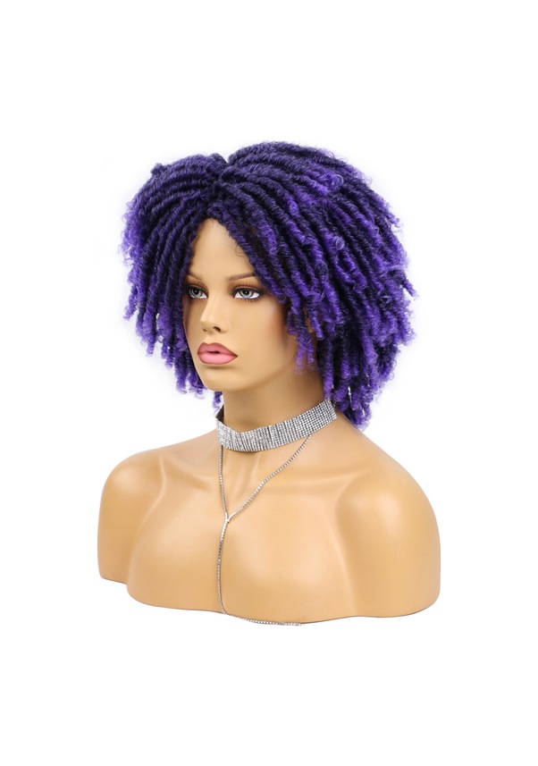 Moveevo Kısa Dreadlock Peruklar Siyah Erkekler Kadınlar Için Afro Bob ...