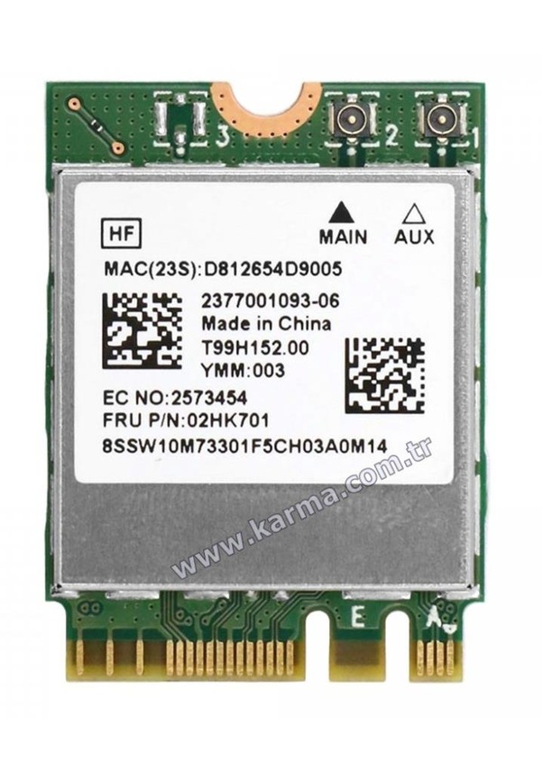 Realtek Rtl8822ce 802.11ac/b/g/ 2.4g/5g Bt 5.0 02hk701 Wlan Wireless ...