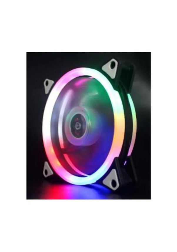 12 cm 12 volt rgb fan 12 volt 12 cm 3 pin ve molex uçlu rgb ışıklı 40 ...