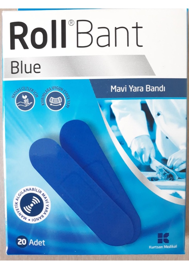 Roll bant blue mavi yara bandı 20 ad Fiyatları ve Özellikleri