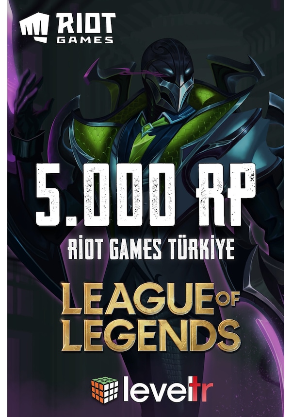 League Of Legends 5000 Rp - Riot Games - Lol Fiyatları ve Özellikleri