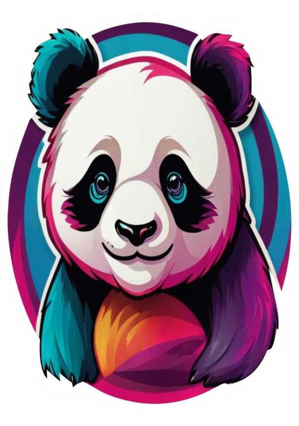 9x9 Cm Sevimli Panda Sticker Araba Motor Laptop Kask Sticker Fiyatları ...