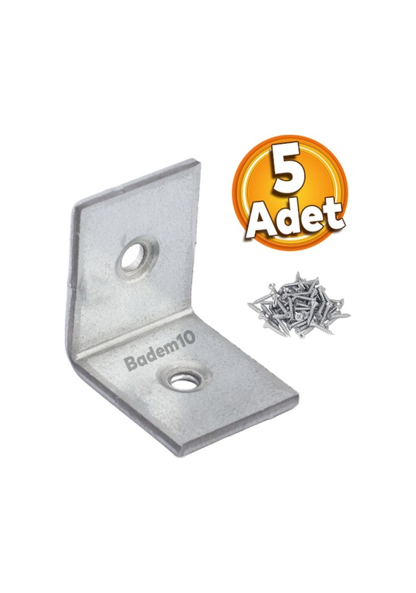 Mobilya Köşe Bağlantı Sabitleme L Demir Deprem Dolap Duvar Birleştirme ...