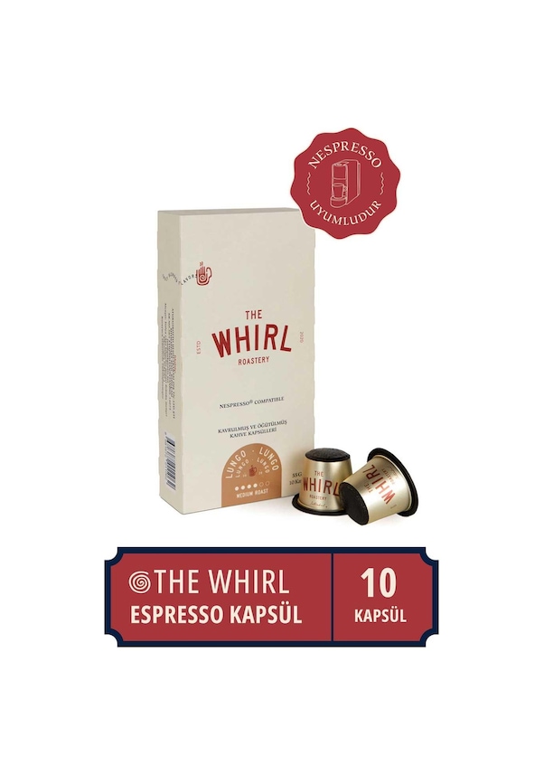 The Whirl Lungo Medium Kapsül Kahve 10 Kapsül Fiyatları ve Özellikleri