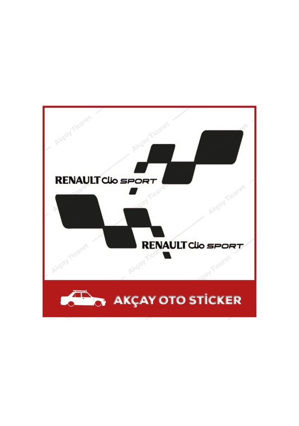 Renault Clio Sticker (Takım Set) Clio Sport Renault Arma Sticker ...