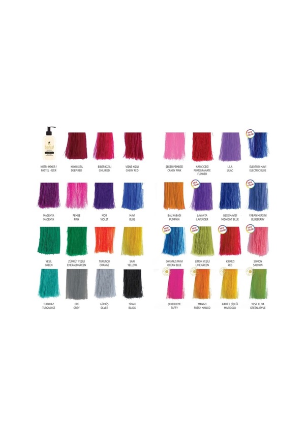 Radical Color New 25/oceanblue Amonyaksız Su Bazlı Saç Boyası 250 Ml 2 ...