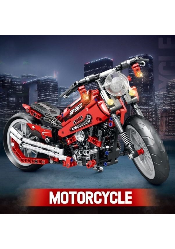 Lichen Lego Simülasyon Motosiklet Kalıbı Çocuk Eğitici Montajlı ...