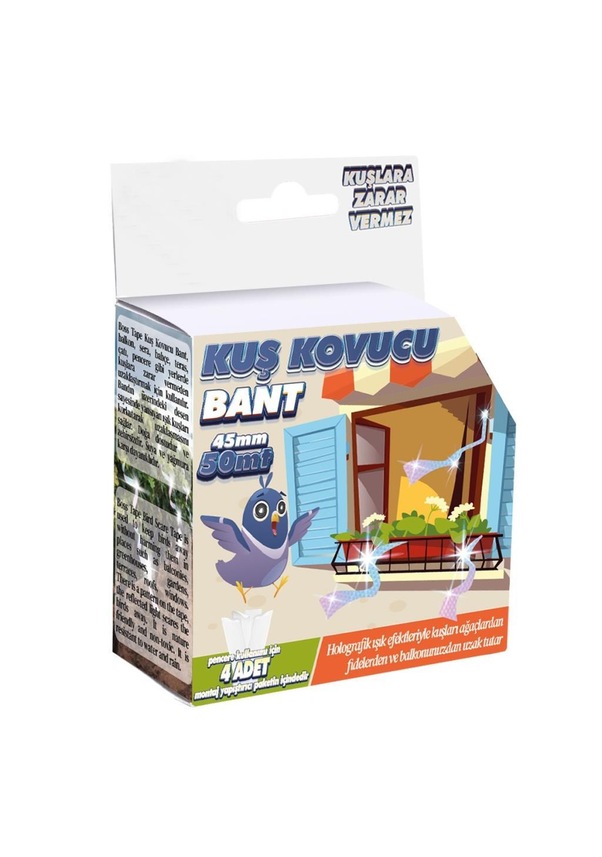 Kuş Kovucu Bant Holografik Işık Efektli 45mmX50Mt Fiyatları ve Özellikleri