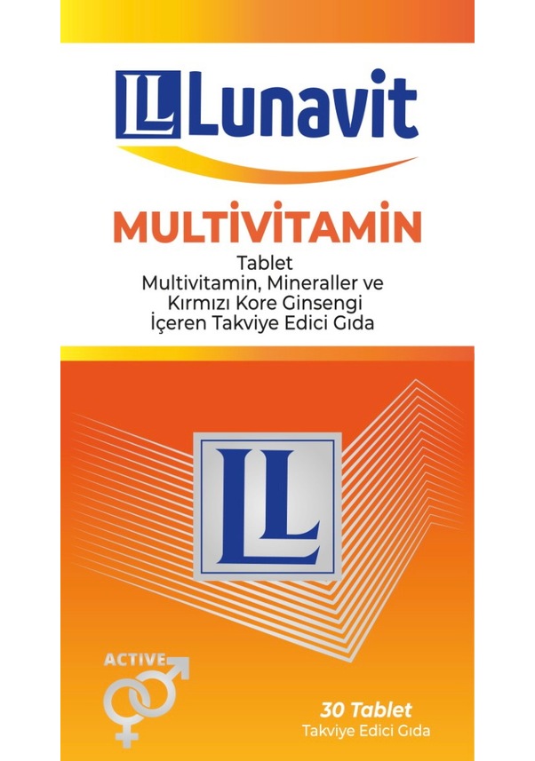 Lunavit Multivitamin 30 Tablet Fiyatları ve Özellikleri