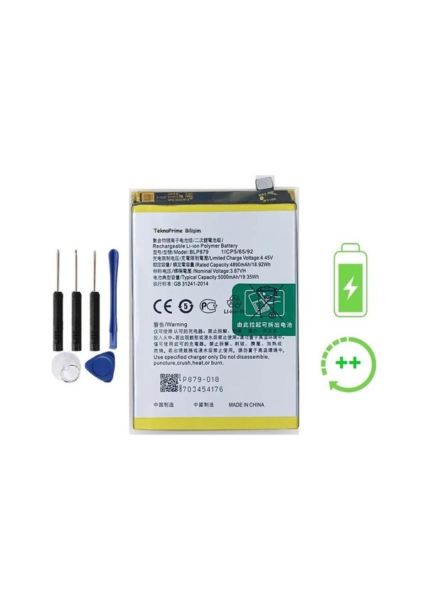 Oppo A96 İle Uyumlu Güclendirilmis İthal Batarya Blp879 Fiyatları ve ...