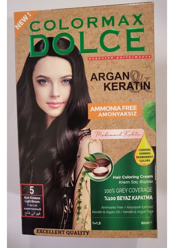 Colormax Amonyaksız Saç Boyası 5 - Açık Kestane Fiyatları ve Özellikleri