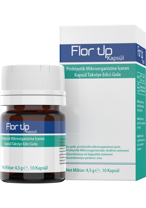Flor Up Probiyotik Mikroorganizma İçeren Takviye Edici Gıda 10 Kapsül ...