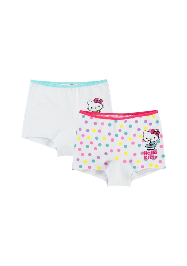 Hello Kitty Kız Çocuk 2'li Boxer Set 2-10 Yaş Beyaz D2334172123w1 Beyaz ...