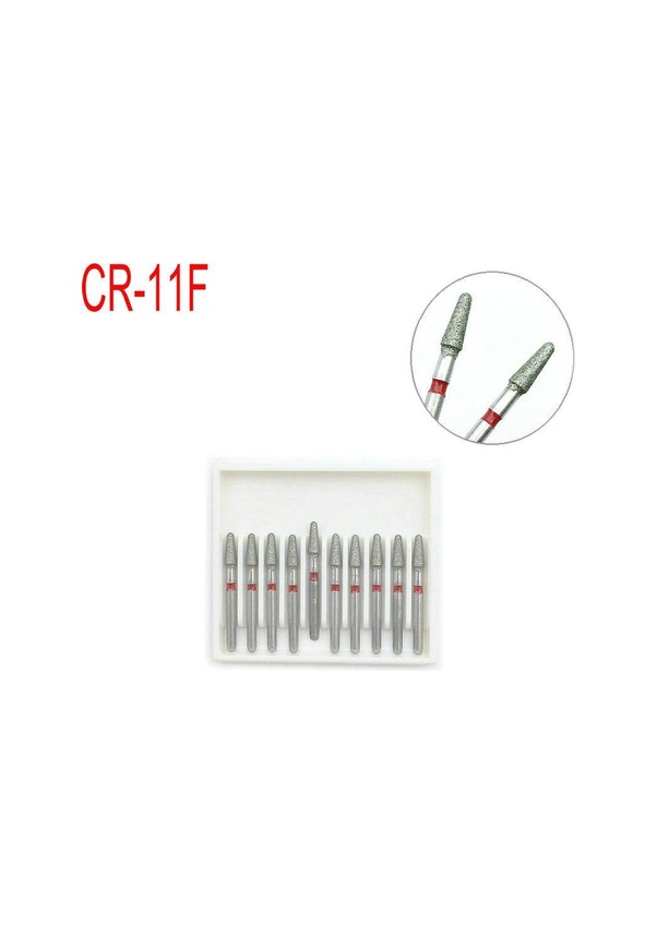 10 Adet 1.6mm Diş Elmas Fg Yüksek Hızlı Burs Parlatma Yumuşatma Diş Hekimliği Enstrüman Cr-11f ...