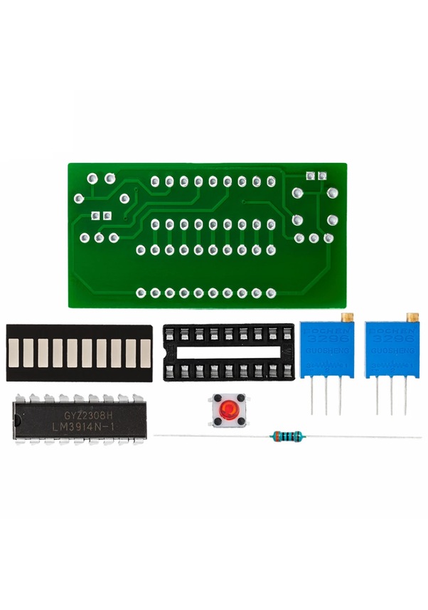 Demonte Lm3914 10 Led 3.7v Lityum 12v Pil Kapasite Gösterge Modül ...
