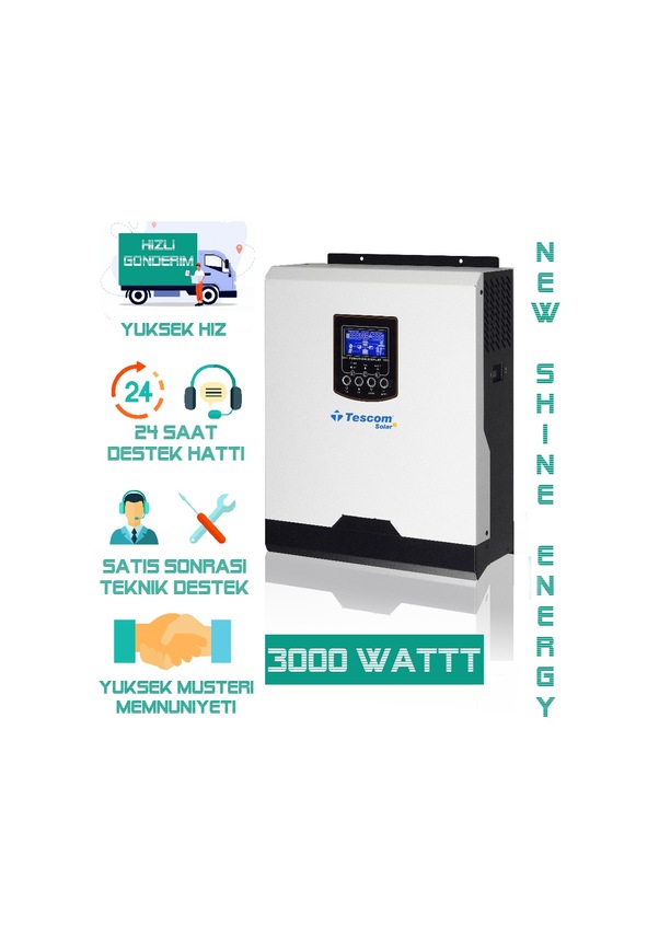 Tescom 3000 W 3000 Va Akıllı Tam Sinüs İnverter İnvertör Fiyatları ve ...