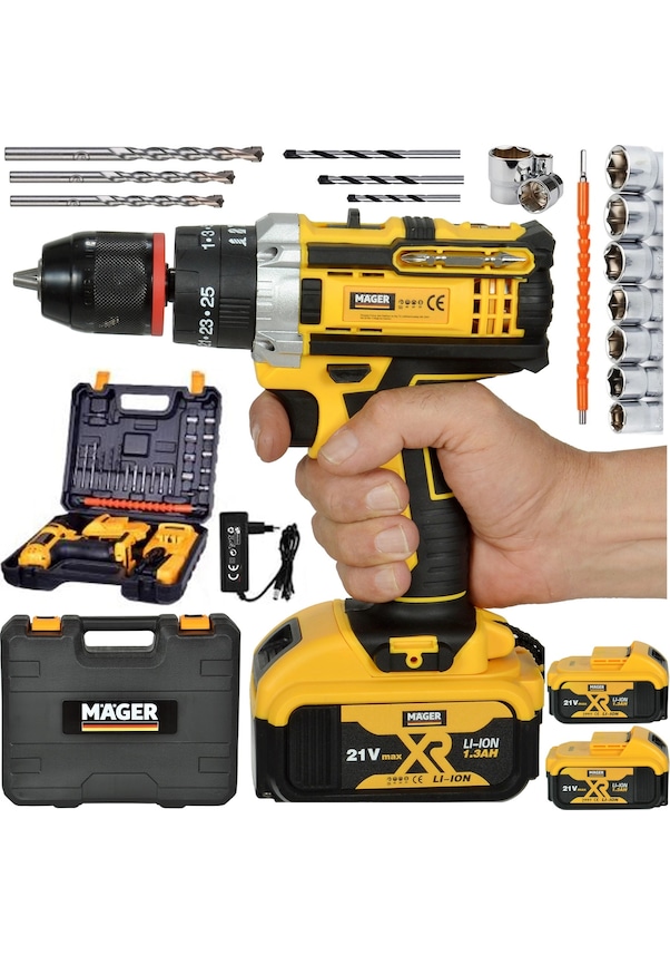 Mager ZY-04 Darbeli Çelik Madren Şarjlı Akülü Vidalama Matkap Fiyatları ...