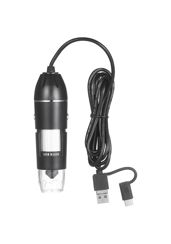 Padalink Usb Dijital Mikroskop - 1600x Büyütme, Otg Özellikli, 8 Led Aydınlatmalı, Bilgisayar Ve ...