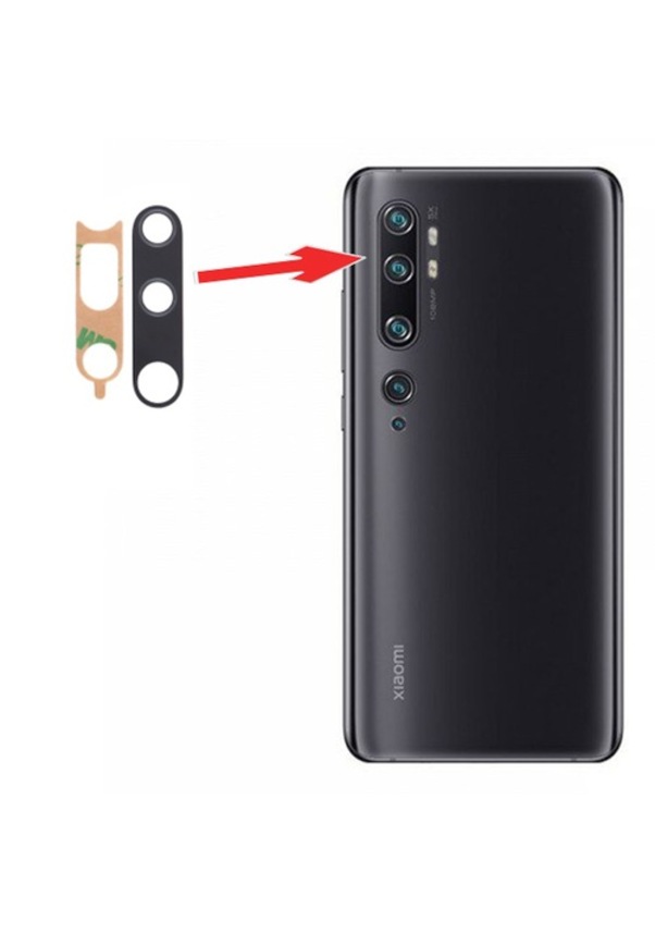 Xiaomi Uyumlu Mi Note 10 Pro-Mi Cc9 Pro Arka Kamera Camı Lens (300341988)-Siyah Fiyatları ve ...