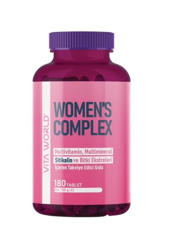 Vita World Multivitamin Sitikolin Women 180 Tablet Fiyatları ve Özellikleri