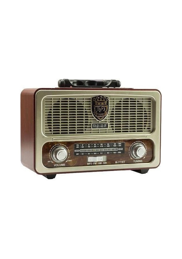 Meier M-111BT Şarjlı Usb - Sd - Mp3 - Bluetooth Nostaljik Radyo Fiyatları ve Özellikleri