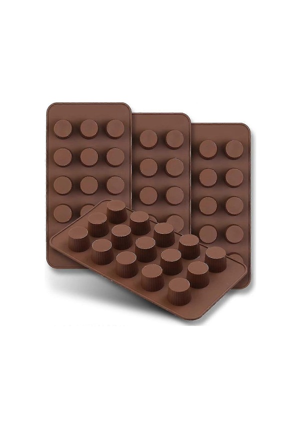 15 Kavite Mini Kupa Çikolata Kalıpları, 4'lü Set Yapışmaz Gıda Sınıfı ...