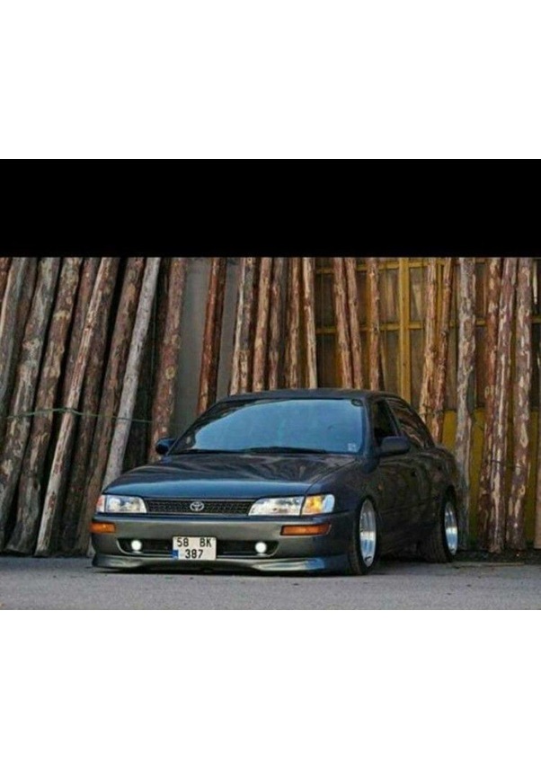 Toyota Corolla Uyumlu Ae101 Body Kit Full Takim - Mat Siyah STR-476 ...