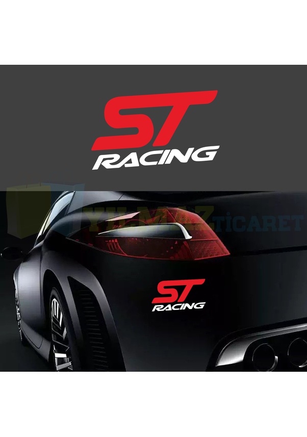Ford St Racing Logo Depo Kapağı Tampon Kelebek Cam Oto Sticker Etiket ...