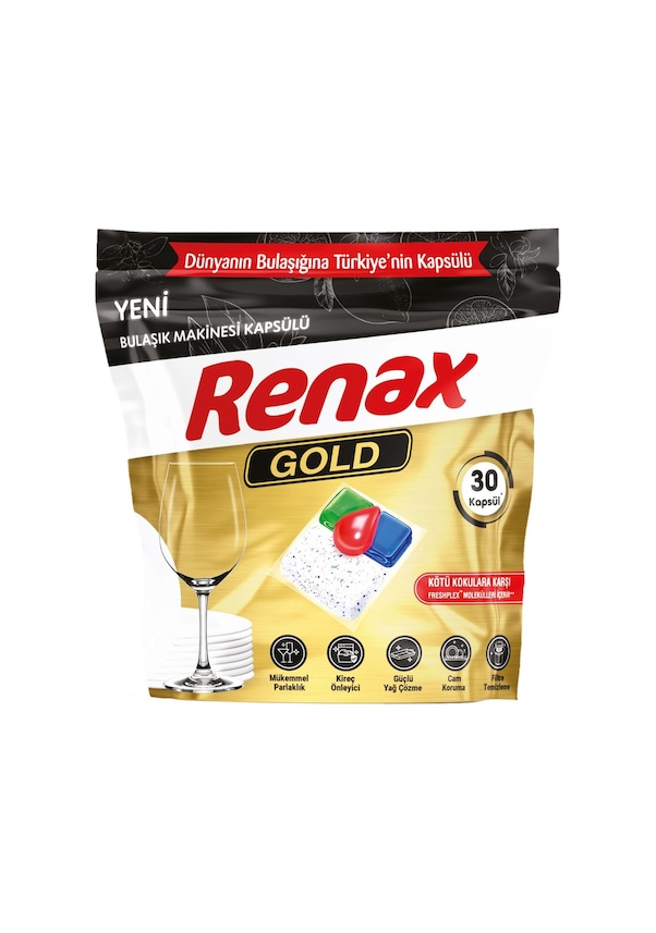 Renax Gold Hepsi Bir Arada Bulaşık Makinesi Kapsülü 30 Tablet Fiyatları ...