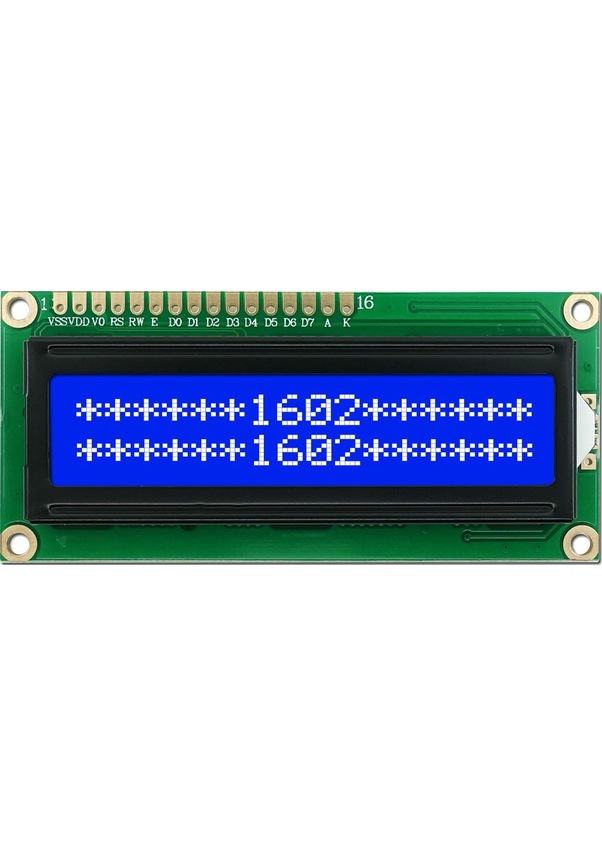 2X16 Karakter Mavi Lcd 1602A Arduino 16X2 Fiyatları ve Özellikleri