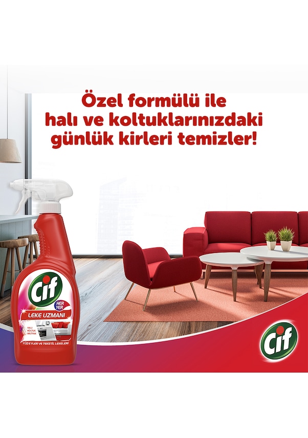 Cif Sprey Kırmızı Yüzey Temizleyici Leke Uzmanı 2 x 750 ML Fiyatları ve ...