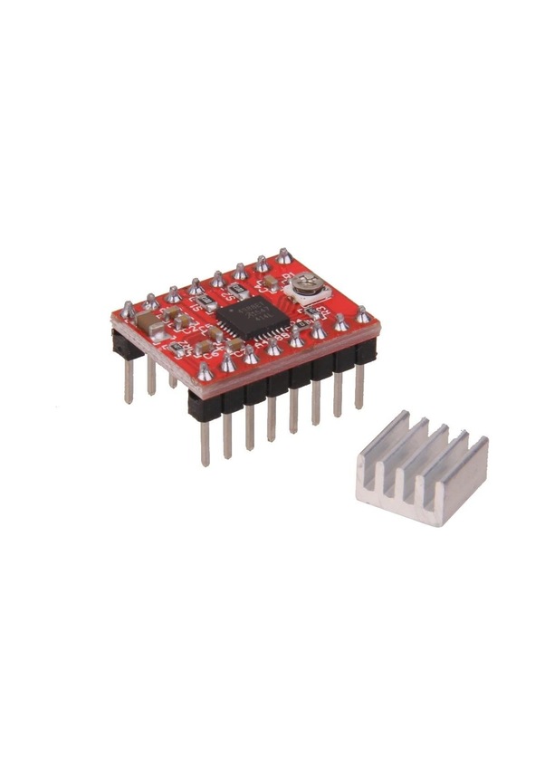 A4988 Step Motor Sürücü Kartı + Soğutucu (Kırmızı) Fiyatları ve Özellikleri