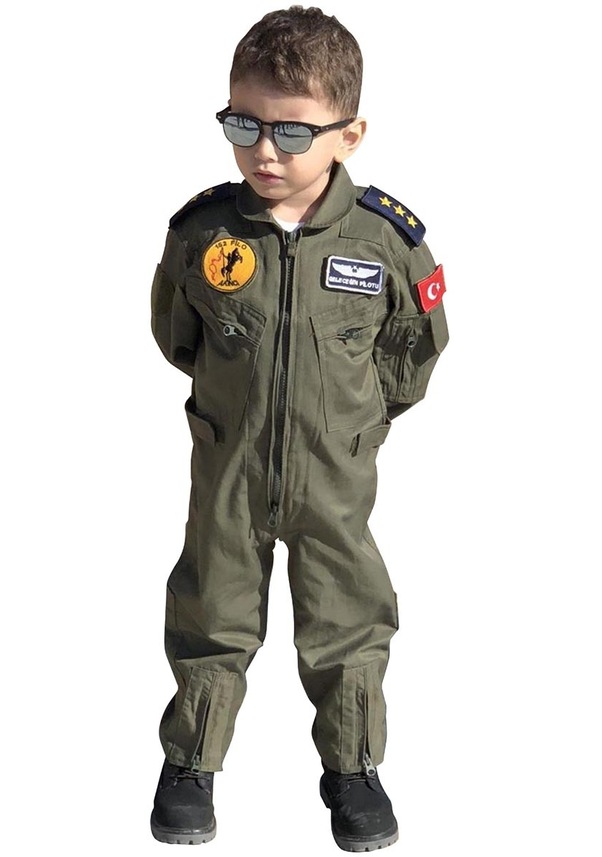 Çocuk Pilot Tulumu Haki 12 - 24 Ay Fiyatları ve Özellikleri