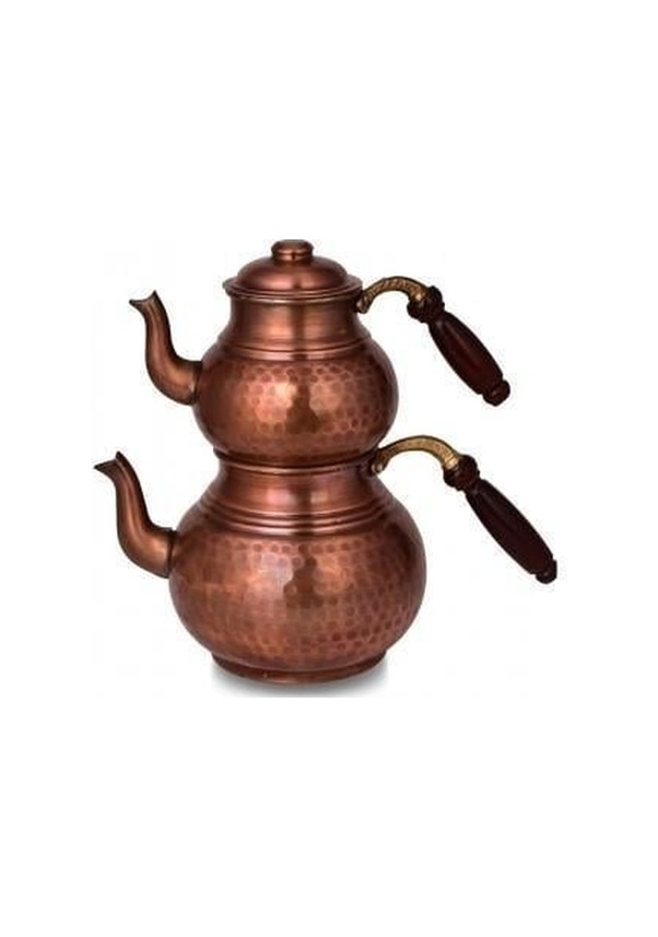 Rotanev Klasik Çaydanlık Büyük Boy El Dövme Oksit Bakır Çaydanlık Bakır ...