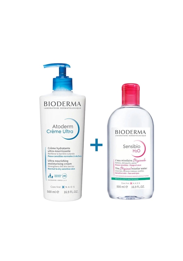 Bioderma Atoderm Cream Ultra 500 ML + Sensibio H2O 500 ML Fiyatları ve ...