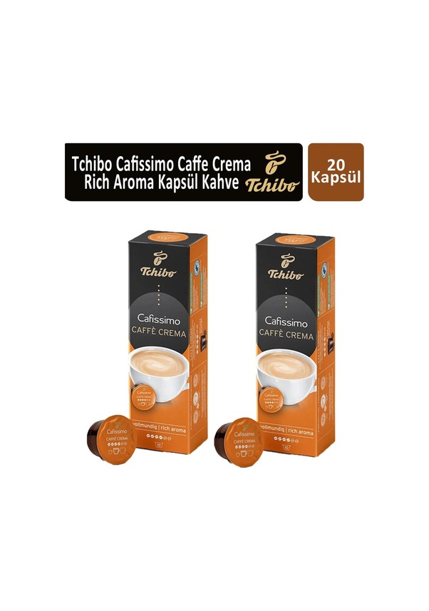 Tchibo Cafissimo Caffe Crema Rich Aroma Kapsül Kahve 2 x 10'lu Fiyatları ve Özellikleri