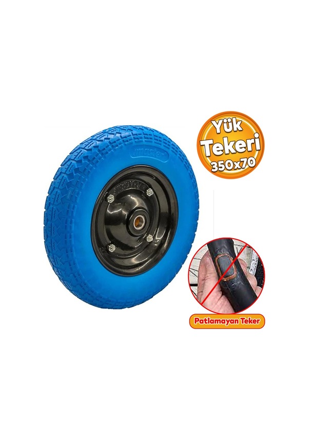 El Arabası Yük Taşıma Tekeri Rulmanlı Patlamayan Poliüretan Teker Pu ...