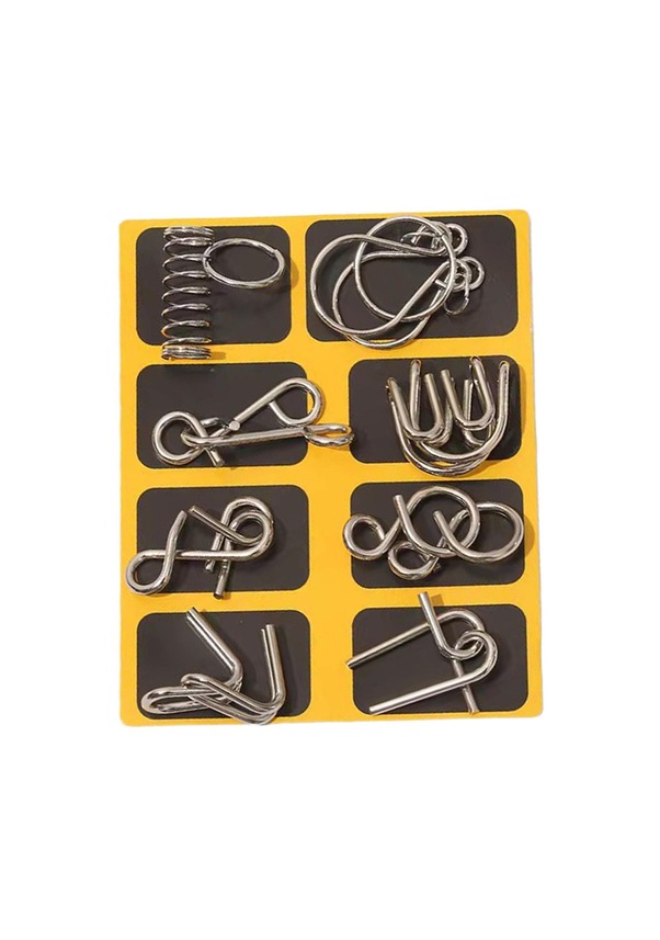 Çocuk Metal Tel Bulmaca Seti Iq Testi Bulmacalar Stil A Fiyatları ve ...