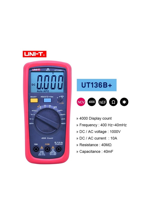 Ut136b-unı-t Ut136b+/ut136c+ Multimetre Dijital Multimetre Test Cihazı ...