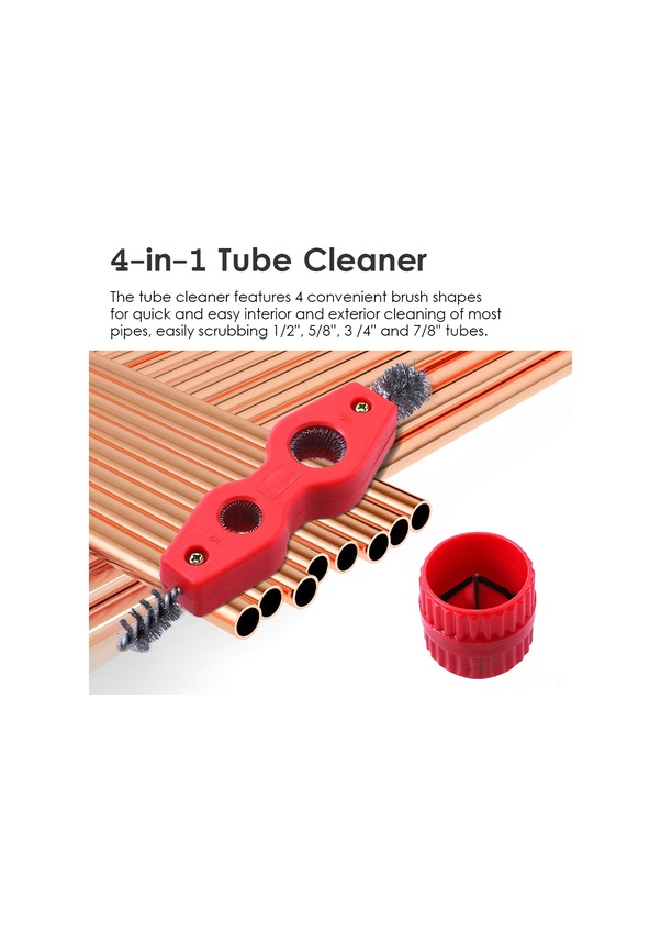 Geeroyoo 4'lü Boru Temizleme Ve Pah Kırma Seti - Pvc, Ppr, Bakır ...