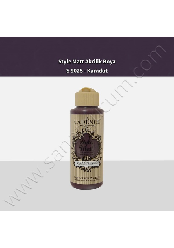Cadence Style Matt Akrilik Boya 120 Ml. S9025 Karadut Fiyatları ve ...