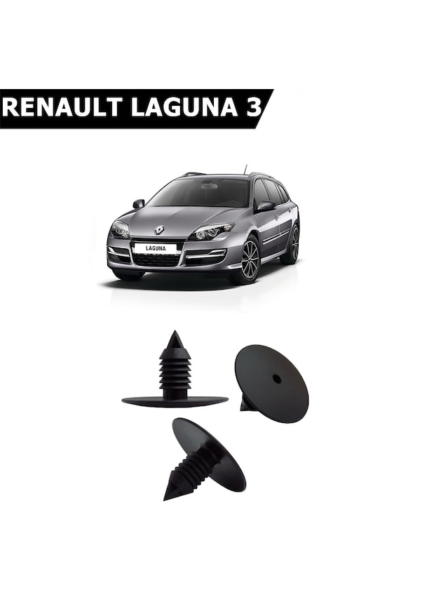 Renault Laguna 3 Kasa Davlumbaz Klipsi 7703077435-7703077225 453682315 ...