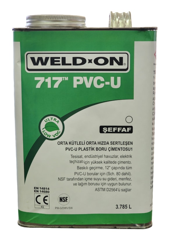 Pvc Yapıştırıcısı Weld On 717 Pvc U 3.785l. Fiyatları ve Özellikleri