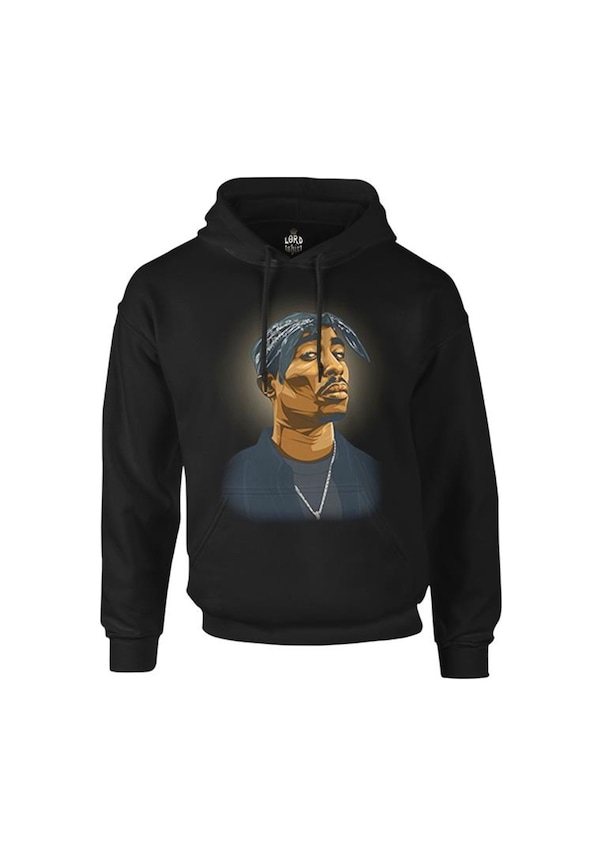 Tupac Shakur - Necklace Siyah Erkek Fermuarsız Kapşonlu M Fiyatları ve ...
