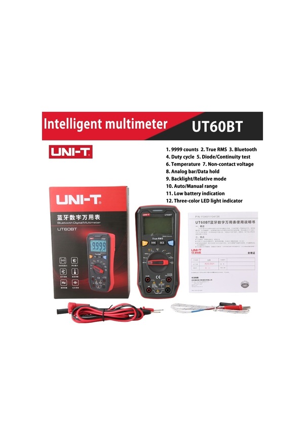 Ut60bt-unı-t Dijital Akıllı Multimetre Ut60s Ut60bt 1000 V Ac Dc Voltmetre Ampermetre True Rms ...